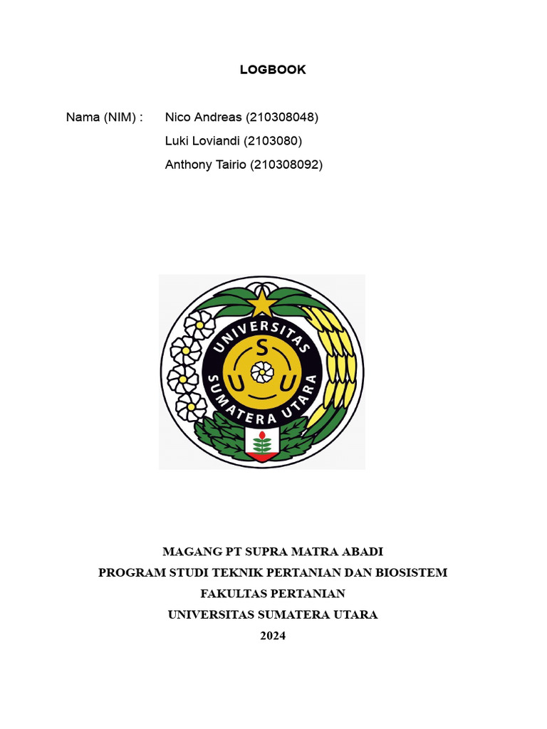 Logbook Magang Teknik Pertanian | PDF