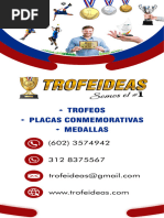 Especificaciones Tècnicas Del Trofeo | PDF