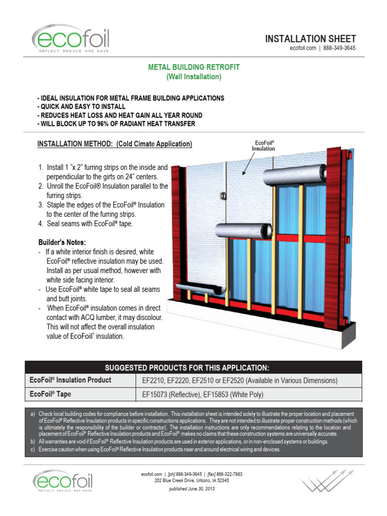 Metal Building - Retrofit Wall | PDF | Building Insulation | Materials