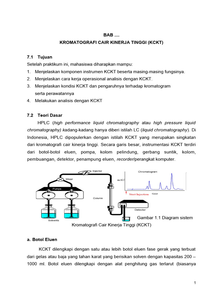 Modul Praktikum HPLC | PDF Modul Praktikum HPLC | PDF