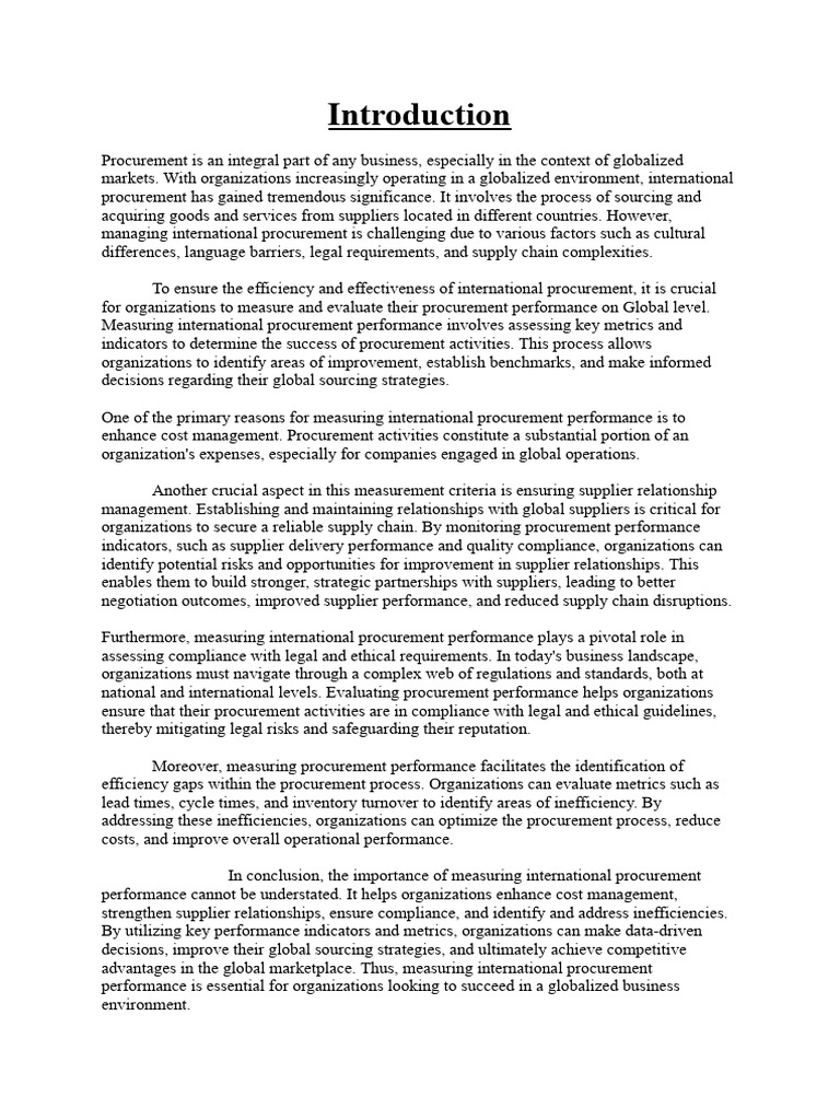 Draft Project 2024.docx | PDF | Supply Chain | Procurement