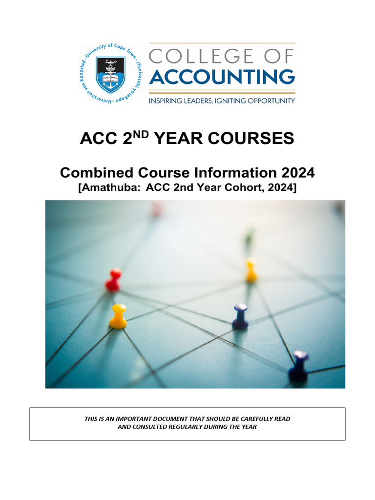 ACC 2nd Year Course Guide 2024 | PDF | Lecture | Learning