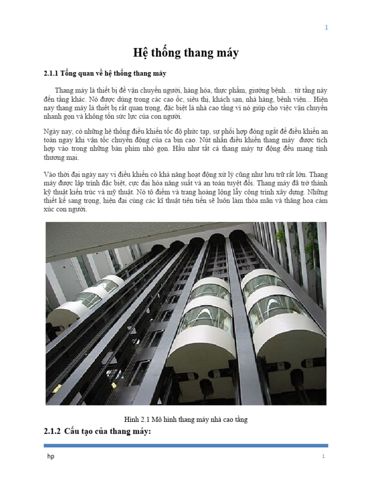 Hệ-thống-thang-máy | PDF