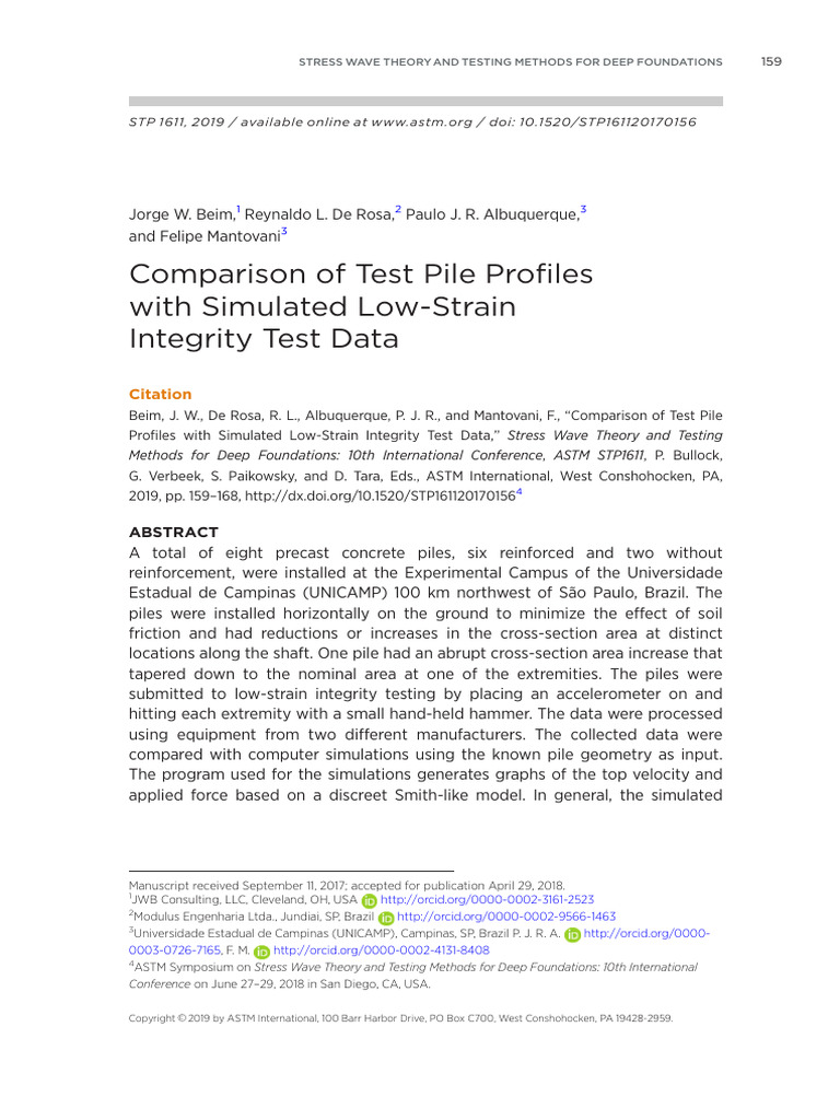 Beim Rosa Albuquerque Mantovani Cap - Livro ASCE 2019 | PDF | Deep Foundation | Simulation