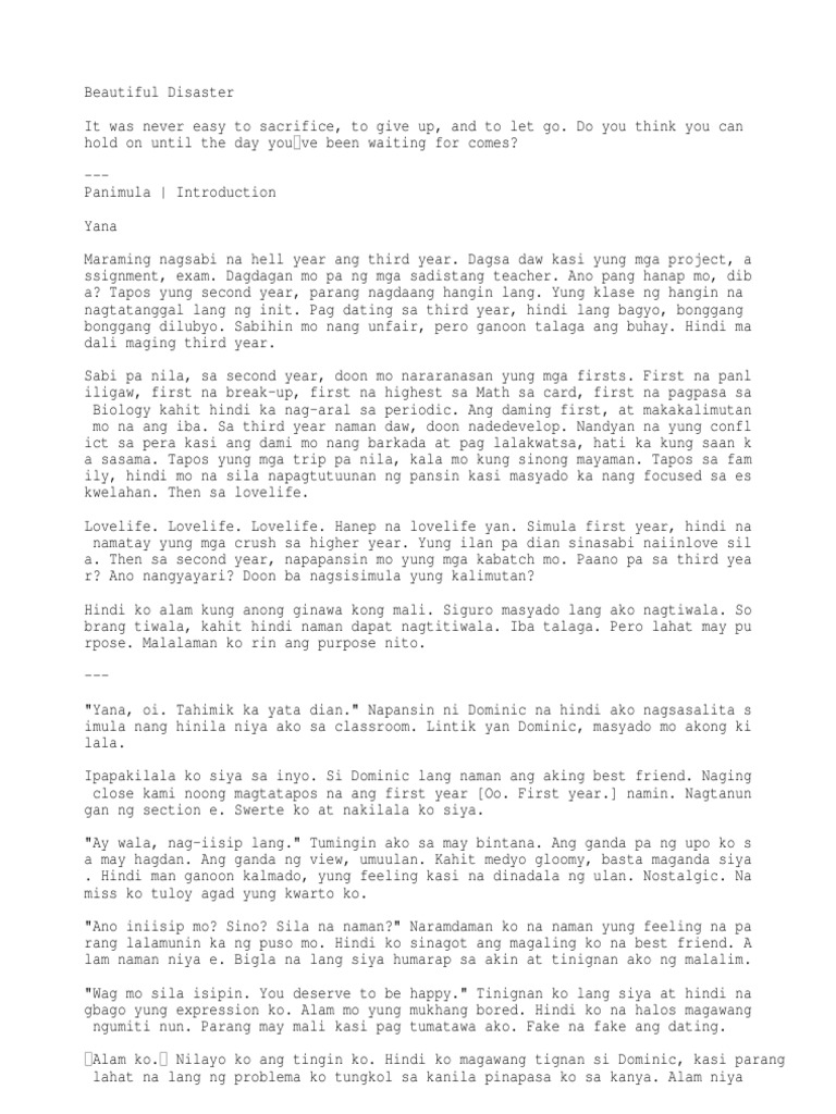 Beautiful Disaster | PDF