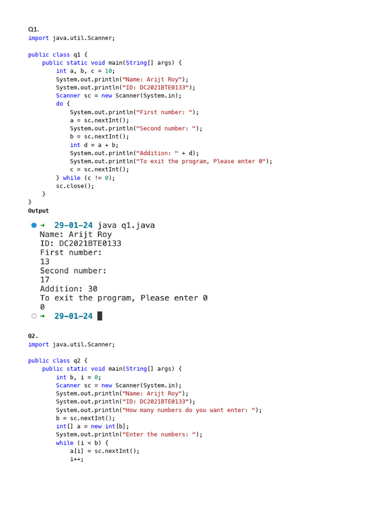 Lab2 (DC2021BTE0133) | PDF | Computer Programming | Software Engineering