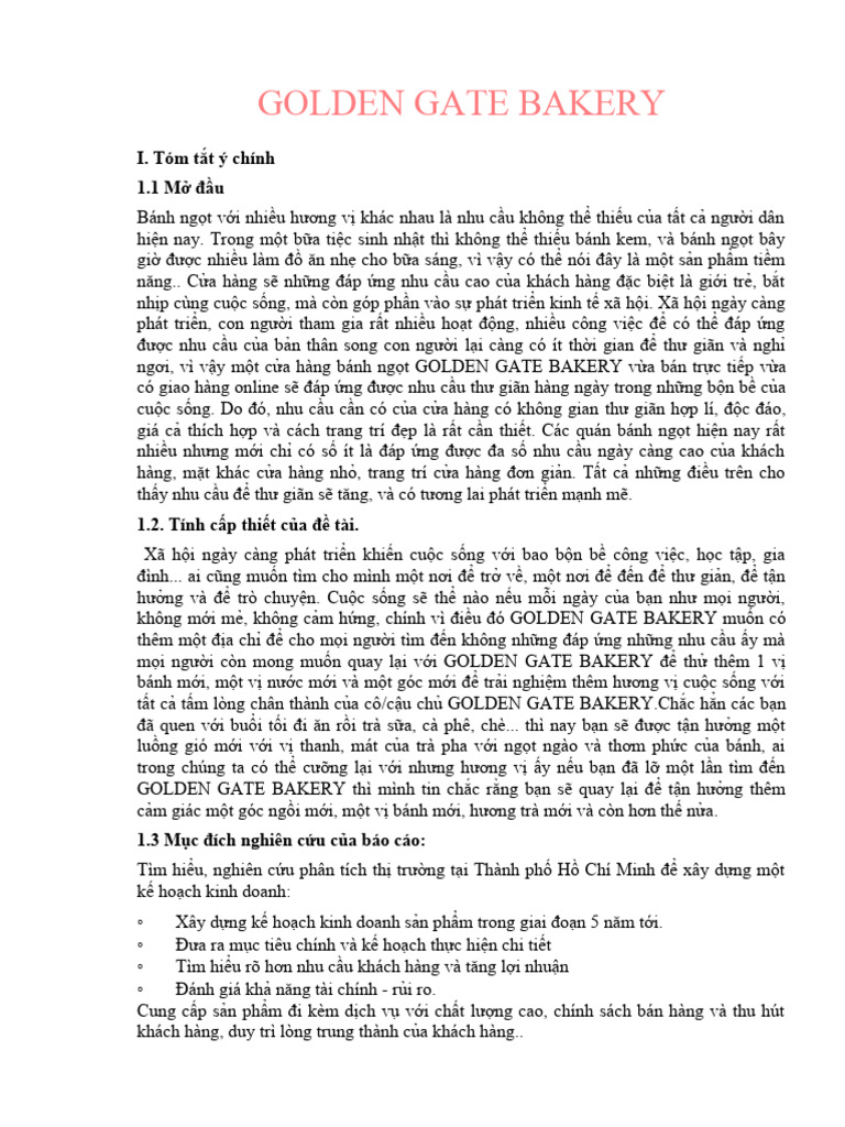 GOLDEN GATE BAKERY | PDF