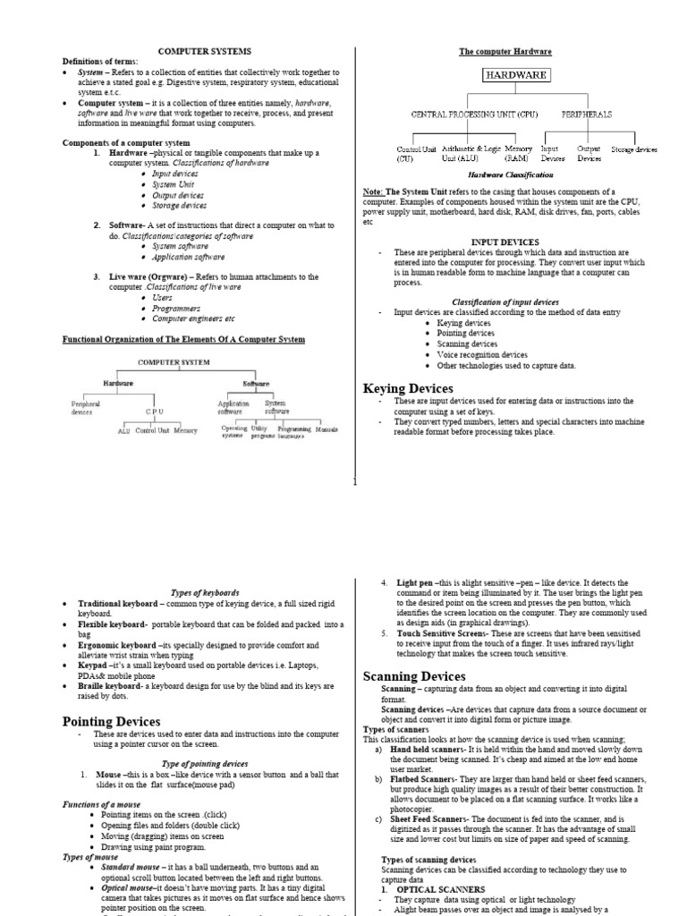 Overview of Computer System Components | PDF | Random Access Memory ...
