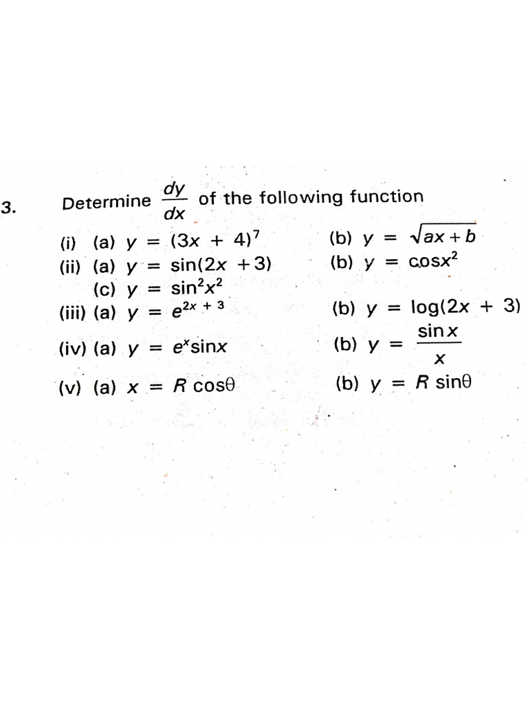 Basic Calculus Questions | PDF