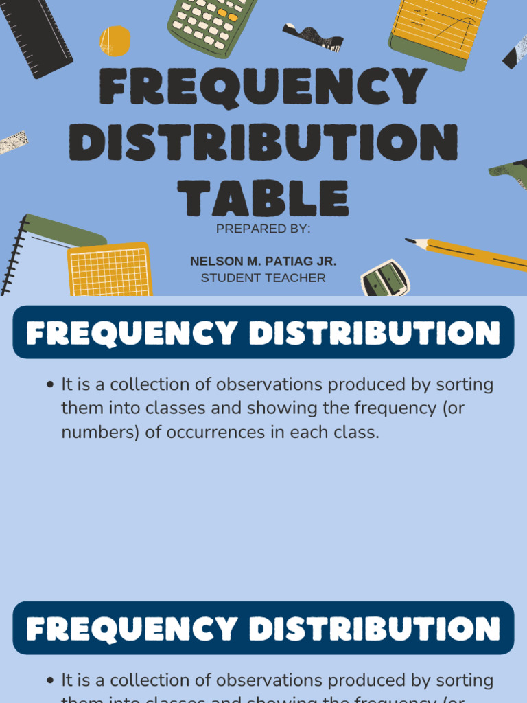 Frequency Distribution | PDF | Categorical Variable | Statistics