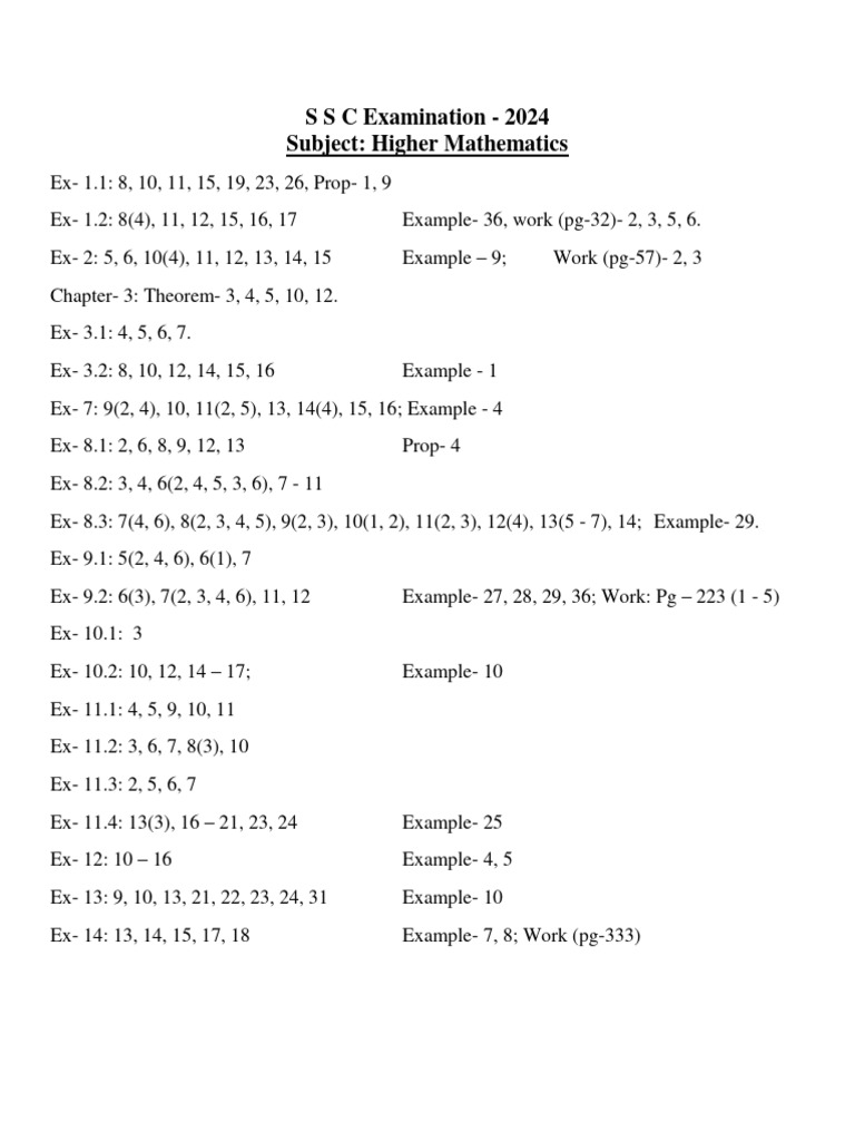 SSC H Math (TB) - 24 | PDF | Teaching Methods & Materials