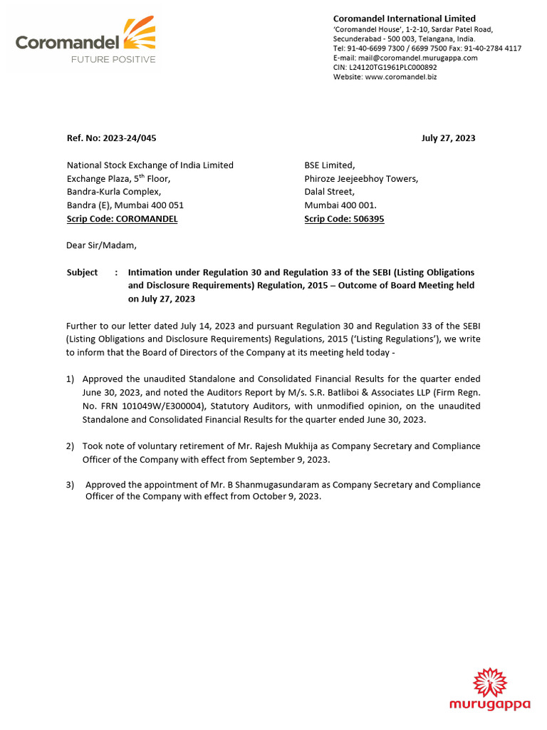 Sample Letter To Stock Exchange | PDF | Equity Securities | Companies