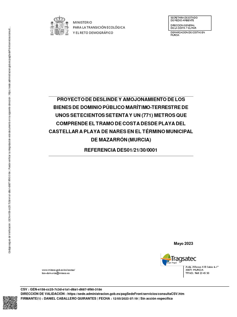 EJEMPLO EPDTE DESLINE - 01 - Memoria - Signed | PDF | Administración ...