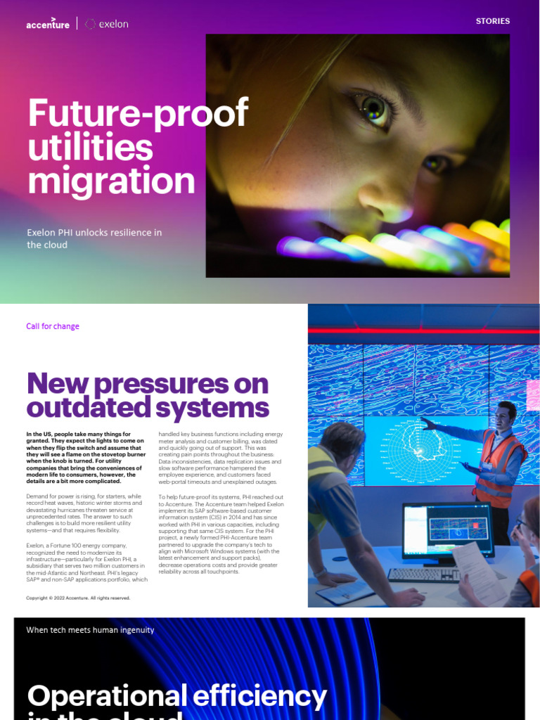 Accenture Exelon Client Story Long Narrative | PDF | Cloud Computing ...