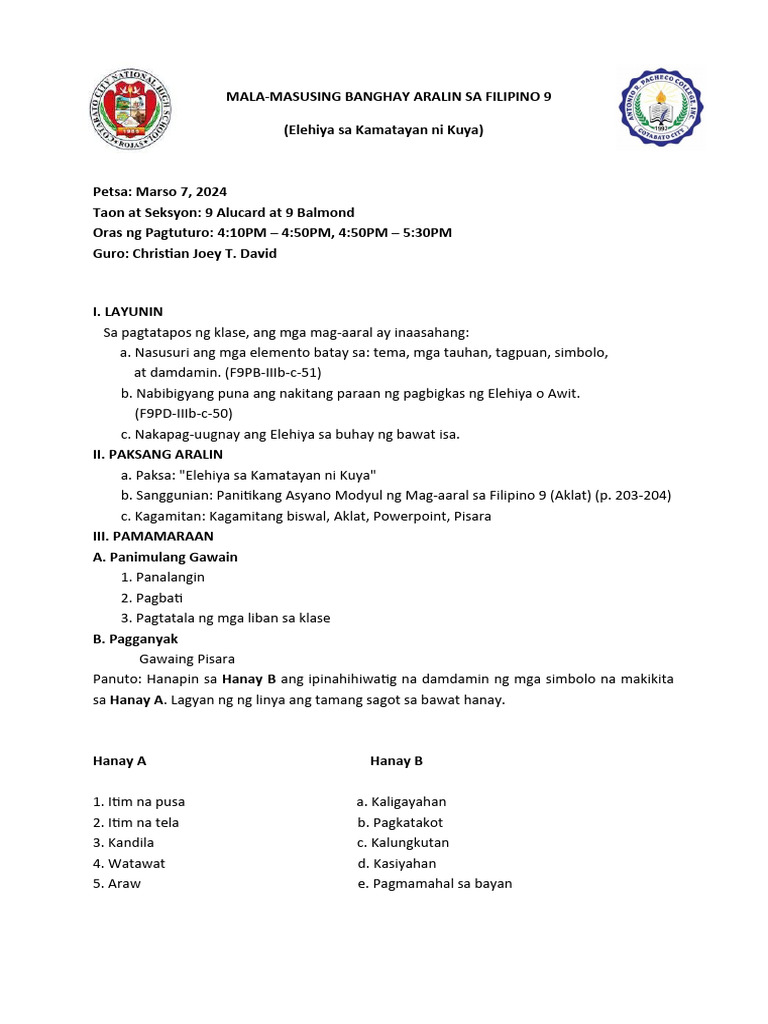 Elehiya Final 2 | PDF