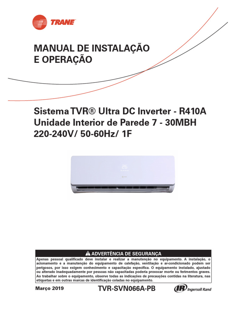 IOM-PB-VRF-High Wall-TVR ULTRA-50-60Hz-4TVW-TVR-SVN066A-PB | PDF | Ar condicionado | Válvula