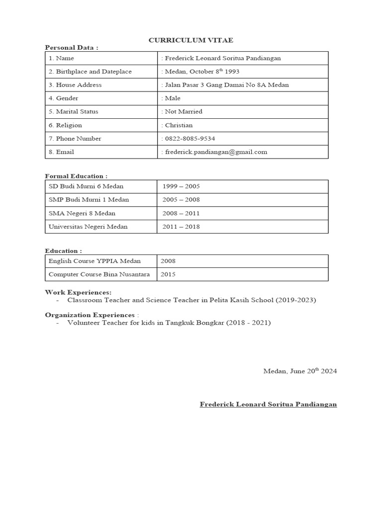 English CV | PDF