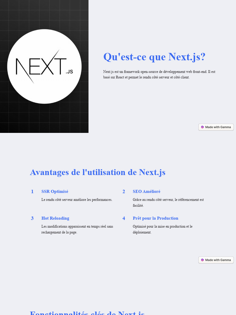 Quest Ce Que Nextjs | PDF | Programmation web | Informatique