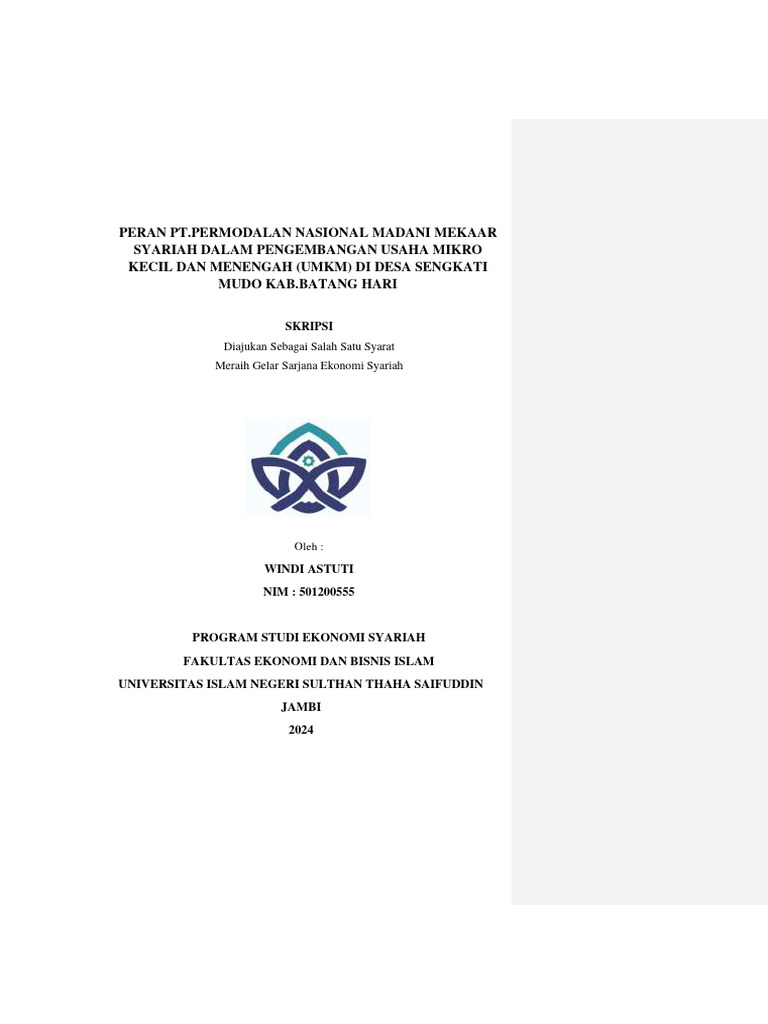 Peran PNM Mekaar Syariah dalam UMKM | PDF