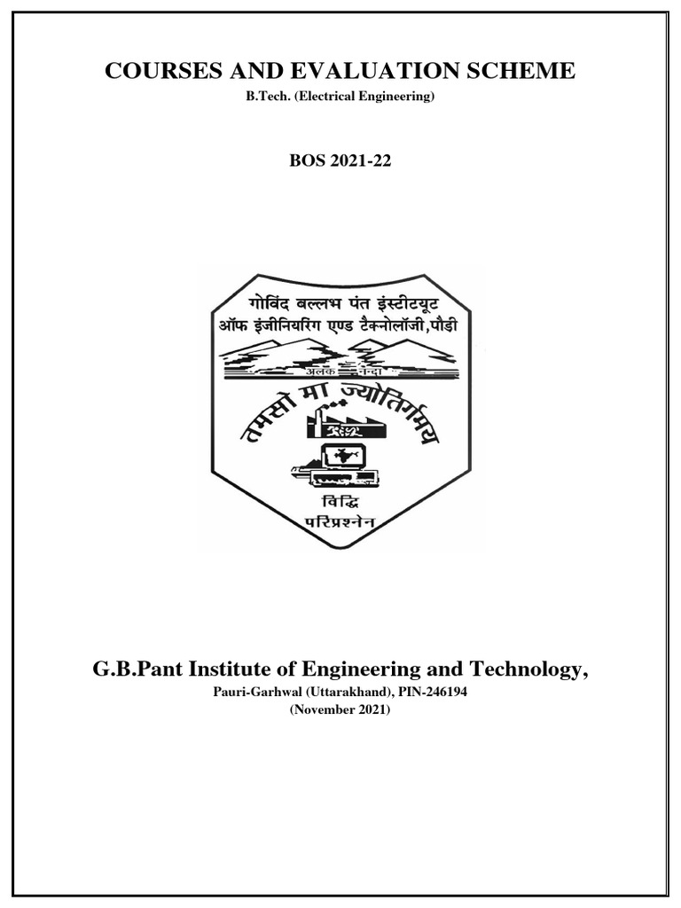 B Tech EE Syllabus 2nd Year 2022 23 | PDF | Amplifier | Magnetic Field