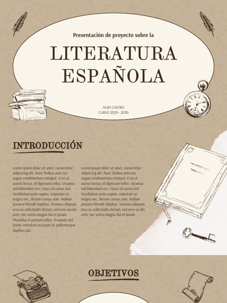 Proyecto de Literaura Española | PDF