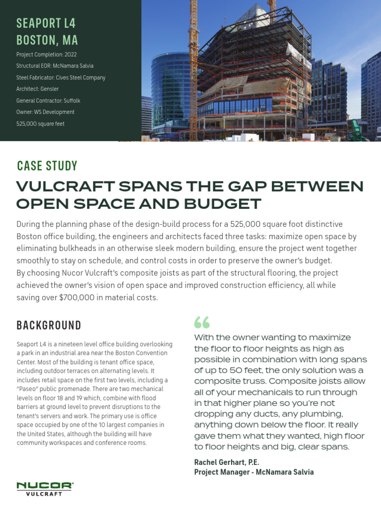 Efficient Office Design with Vulcraft | PDF | Truss | Beam (Structure)