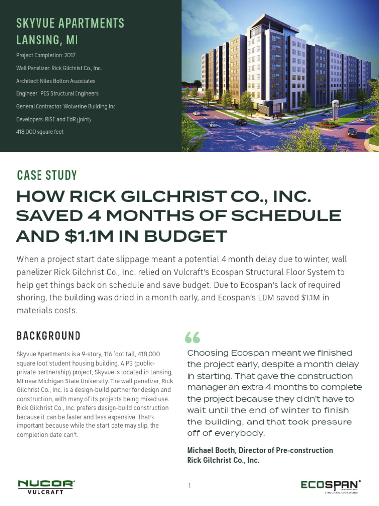Skyvue Ecospan CaseStudy | PDF | Duct (Flow) | Building Technology