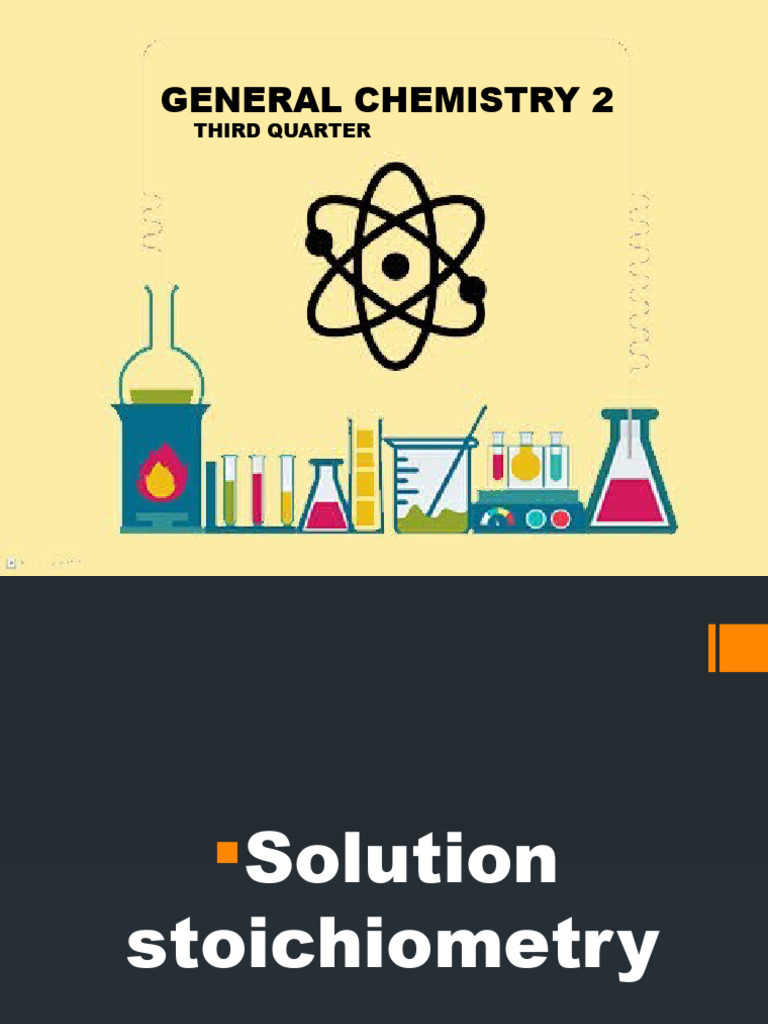 Solution Stoichiometry | PDF | Science & Mathematics