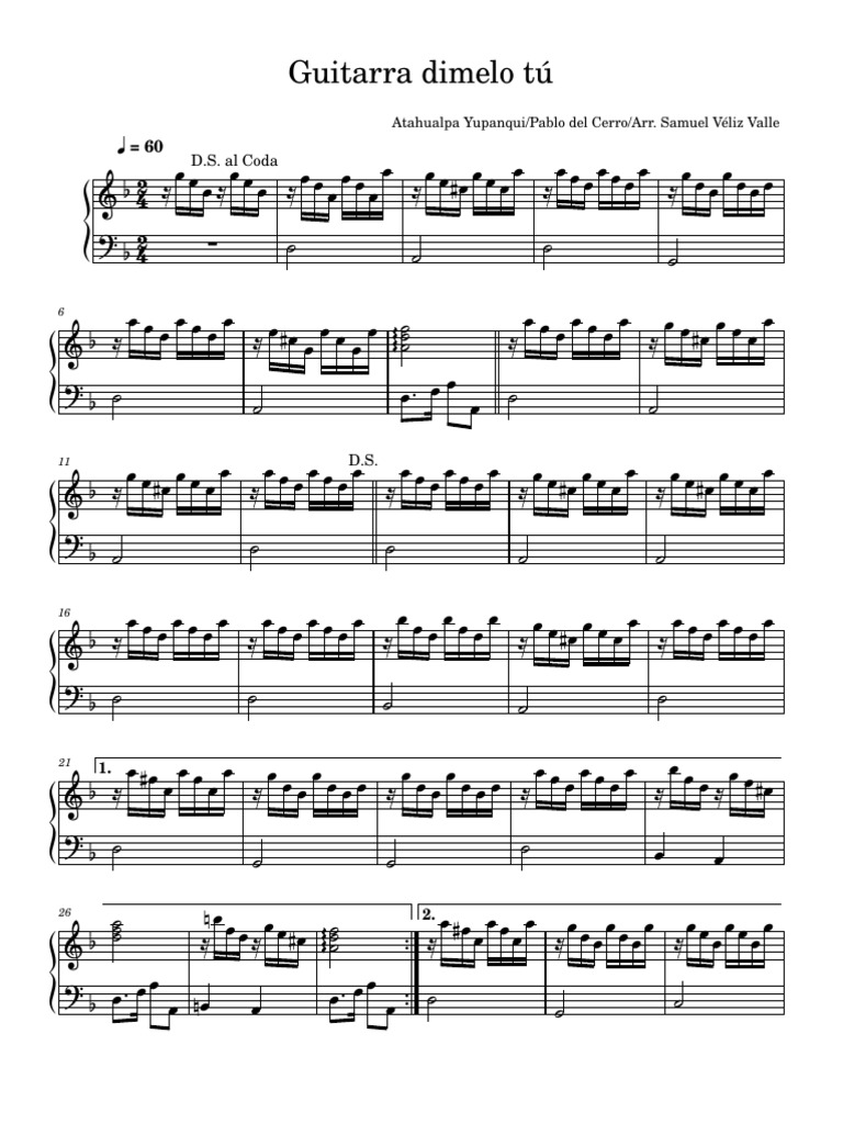 Guitarra Dimelo Tu | PDF