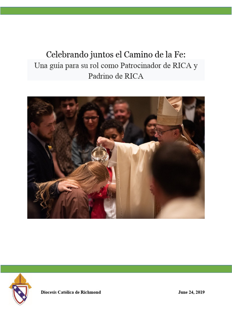 Spanish RCIA Godparent Sponsor Toolkit | PDF | Confirmación | Bautismo