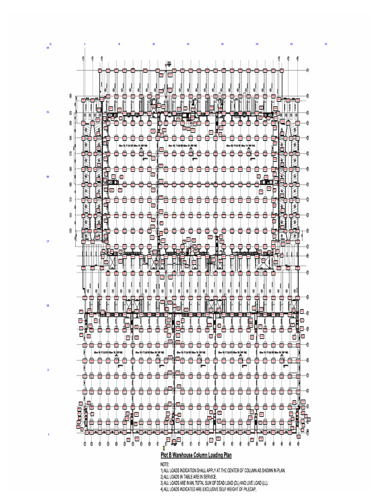 Mapletree Plot B Warehouse Column Loading Plan | PDF