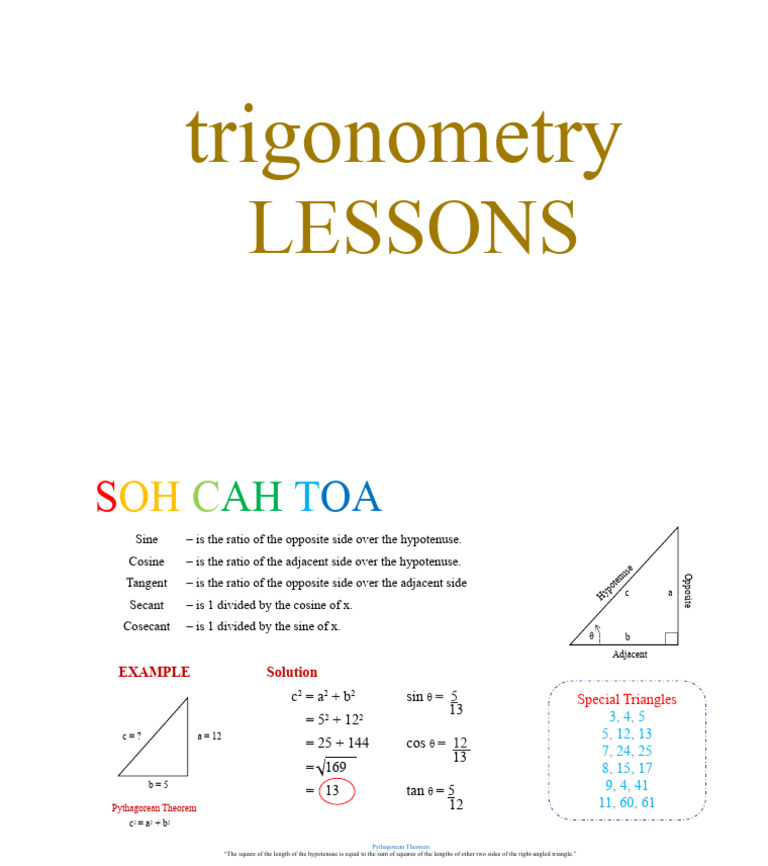 Trigo | PDF | Trigonometric Functions | Trigonometry