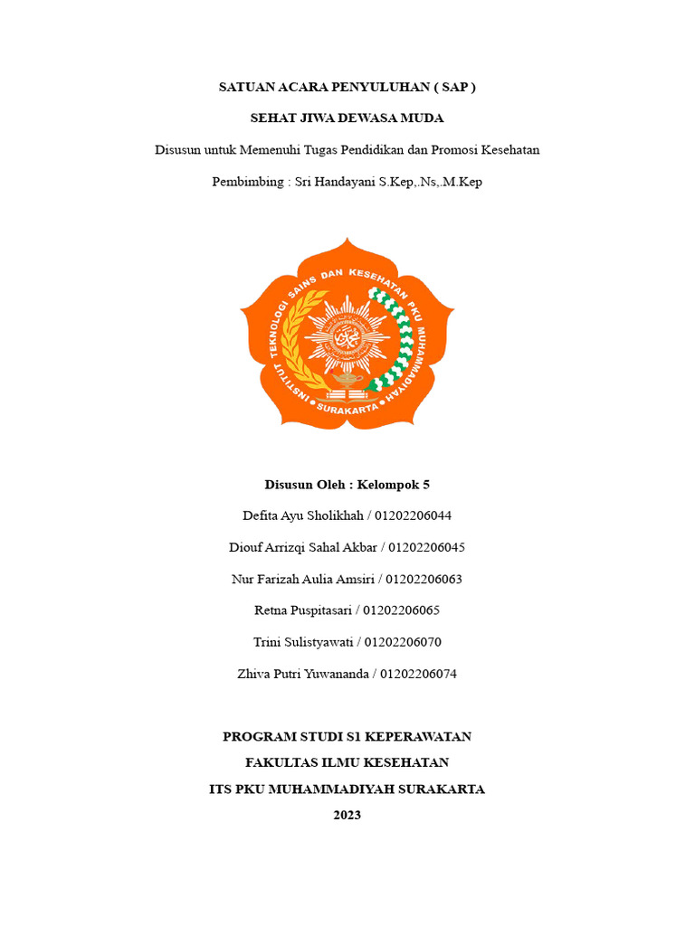 KLP 5 Sap Bu Handa (Dewasa) | PDF