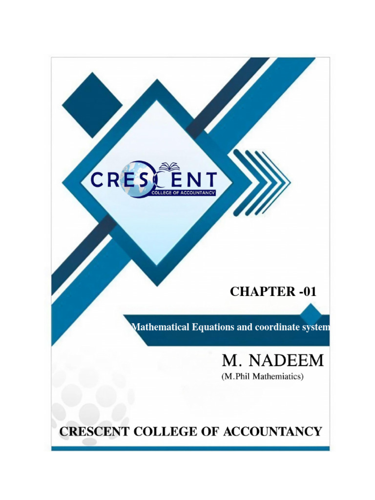 CHAPTER 01(Assignment) | PDF | Line (Geometry) | Quadratic Equation