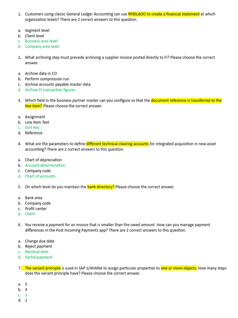 ERP PREP QandA 1 Edited Q401 - 427 | PDF | Debits And Credits | Depreciation