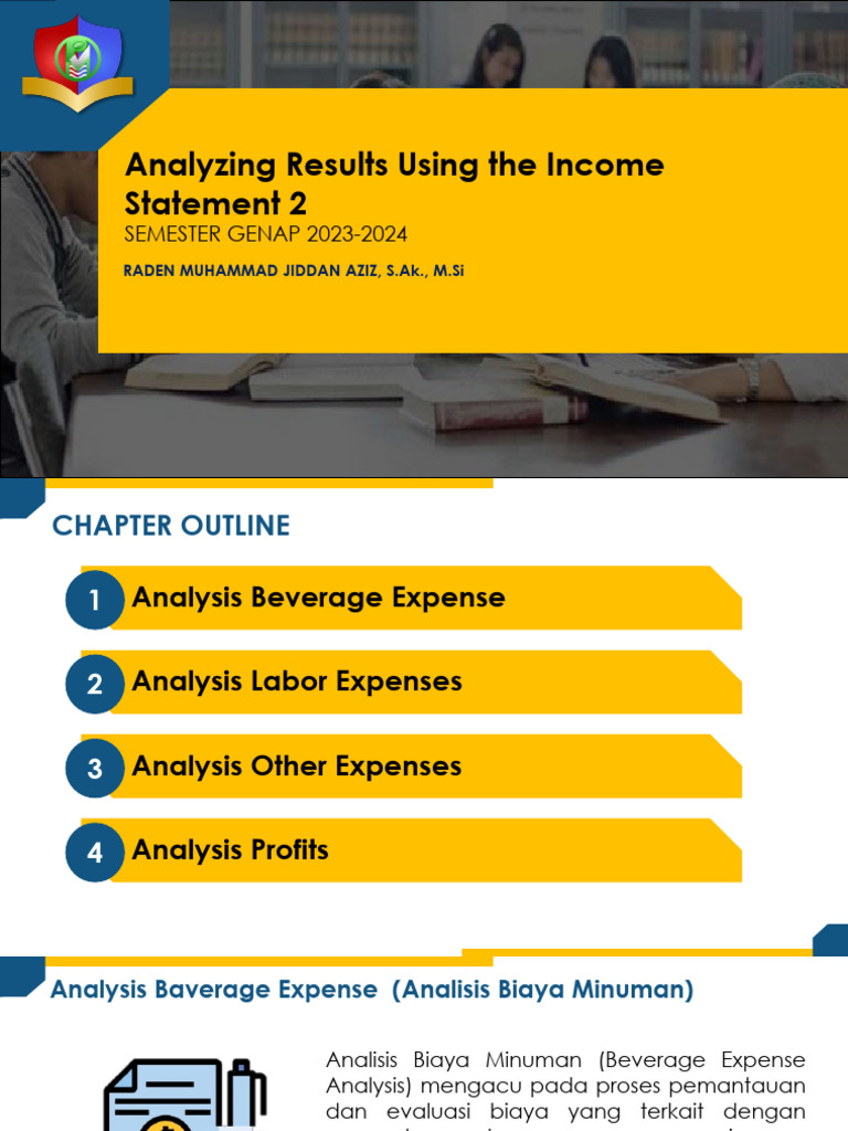 Pertemuan 11 Analyzing Results Using The Income Statement Chapter 2 | PDF