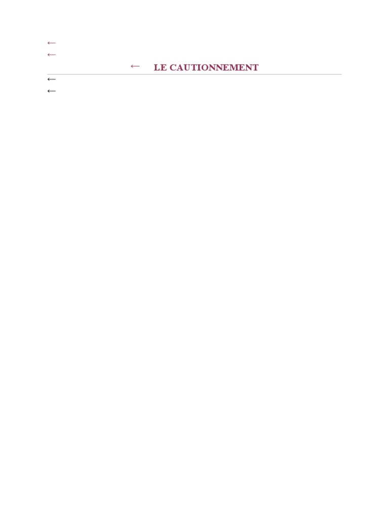 Cautionnement : Contrat et Distinctions | PDF | Cautionnement ...
