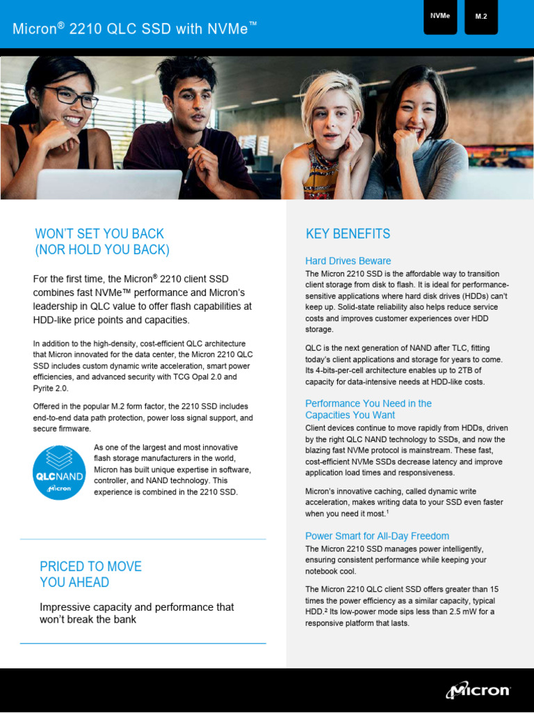 qlc ssd product brief | PDF | Solid State Drive | Hard Disk Drive