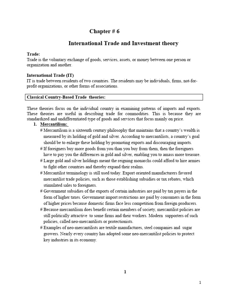 Ib Sheet Final | PDF | Strategic Management | Non Tariff Barriers To Trade
