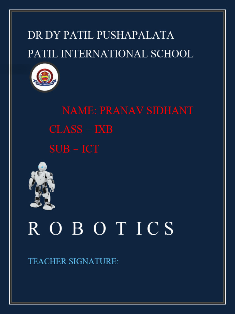 Ict Pro | PDF | Robot | Robotics