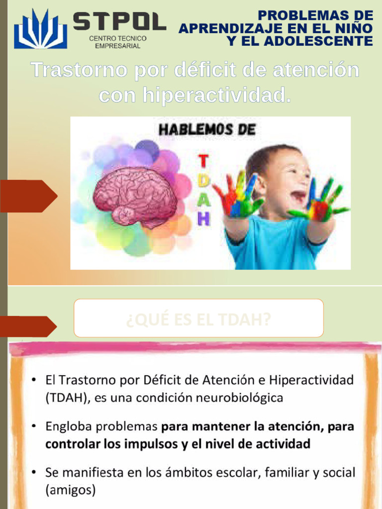 Clase 10 Trastorno de Deficit de Atencion Con Hiperactividad | PDF | Salud y bienestar | Estilo ...