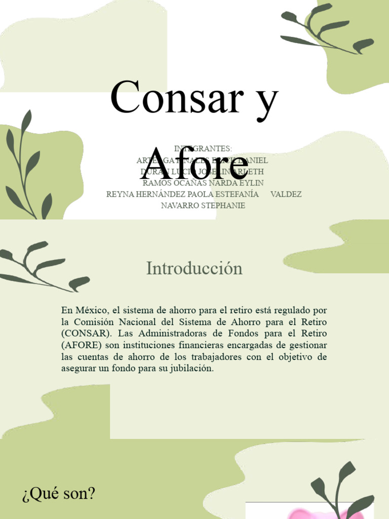 Consar y Afore | PDF | Jubilación | Pensión