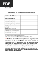 Asylum Support Application Form | PDF | Asylum Seeker | Banks
