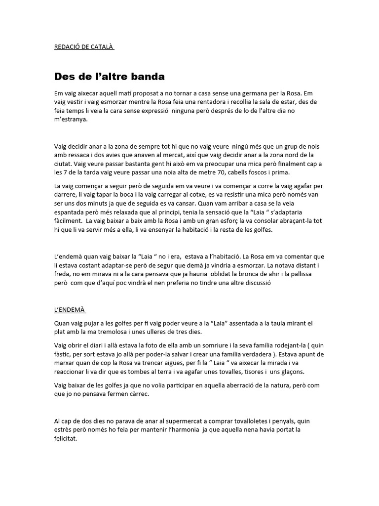 Redació de Català | PDF