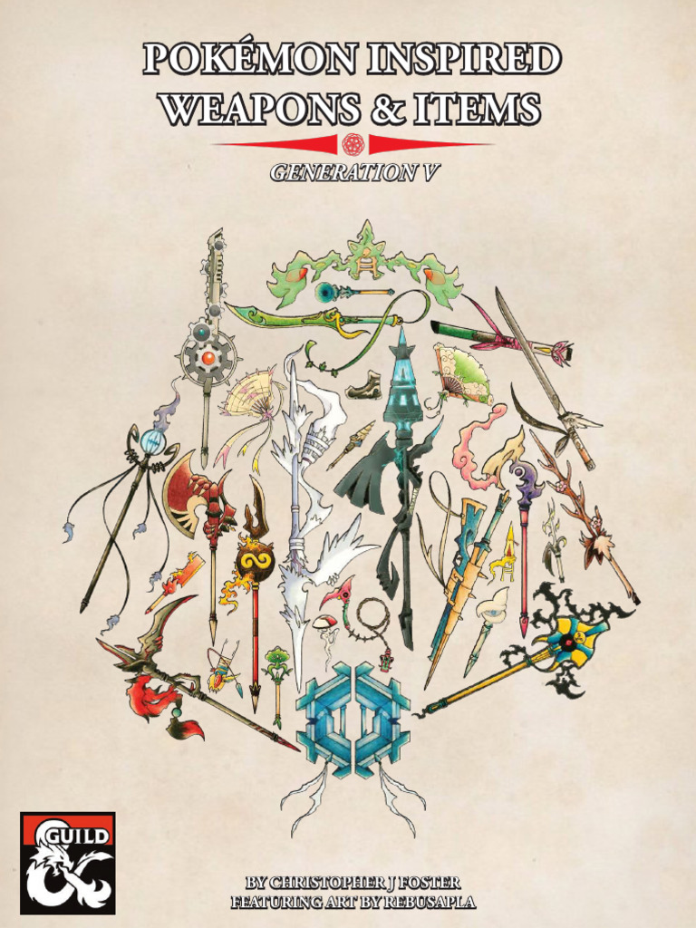 514940-Pokmon Inspired Weapons Items - Gen V V1.0 | PDF | Sword | Dagger