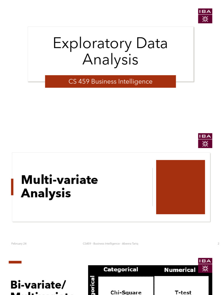 Statistical Analysis in Business Intelligence | PDF | P Value | Statistics