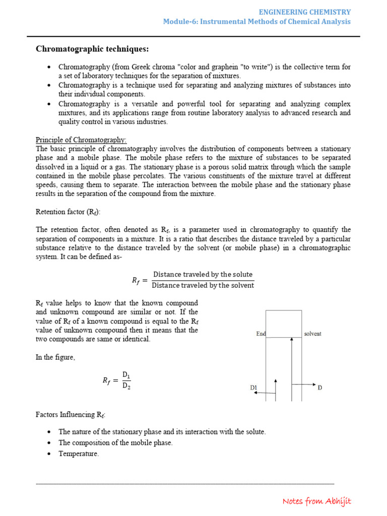 Chromatographic Techniques | PDF | Chromatography | Gas Chromatography