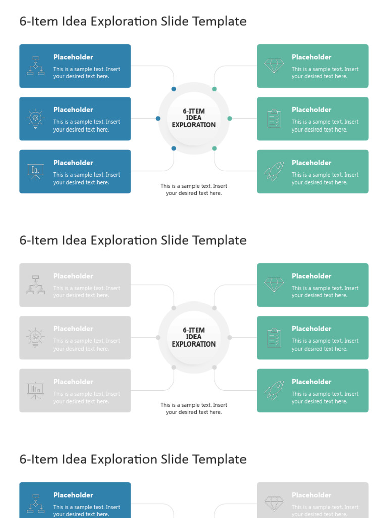01 6 Item Idea Exploration Powerpoint Template 16x9 1 | PDF | Software