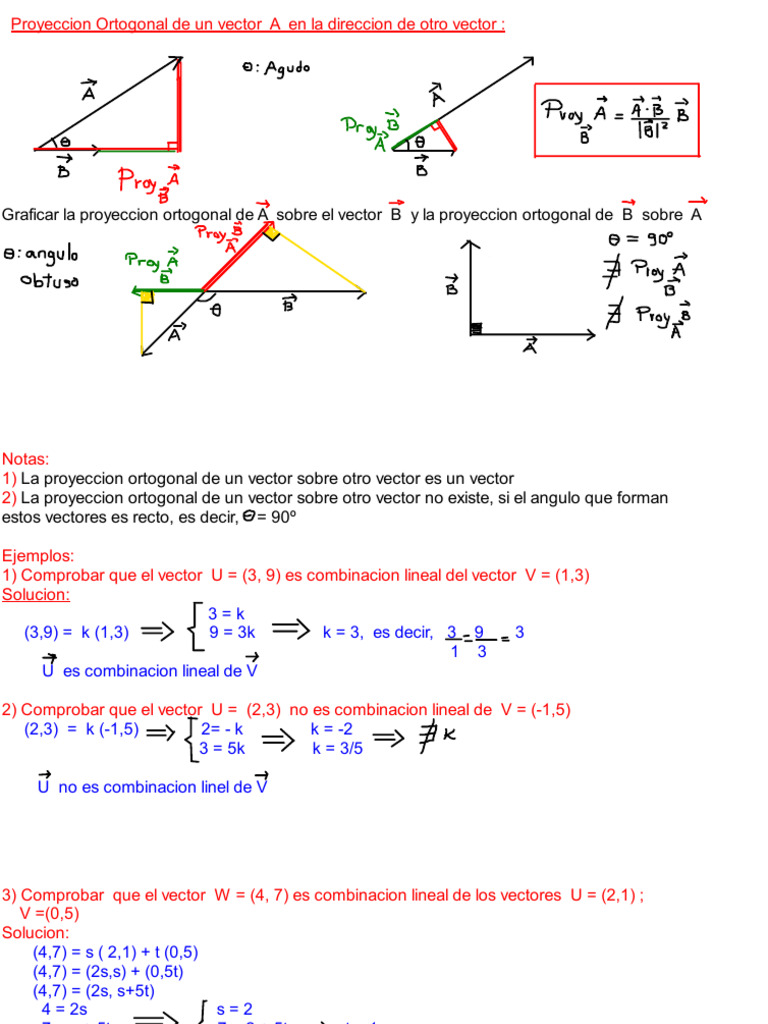 Proyeccion Ortogonal | PDF | Álgebra | Geometria clasica
