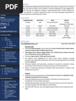 CA Articleship Resume Template | PDF